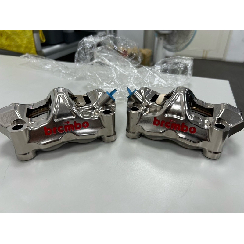 一對BREMBO MOTO HPK GP4RX 卡鉗 鍍鎳 100mm 豐年俐 公司貨 無卡 鈦螺絲 鈦活塞 | 蝦皮購物