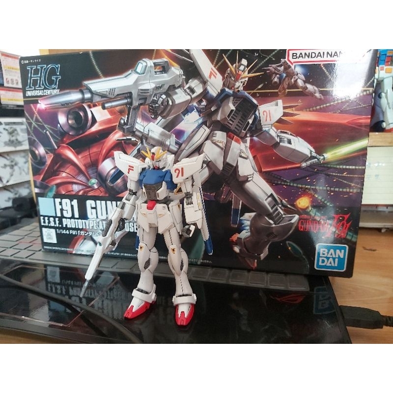 BANDAL HG 1/144 萬代HG F91鋼彈 Gundam-F91 | 蝦皮購物