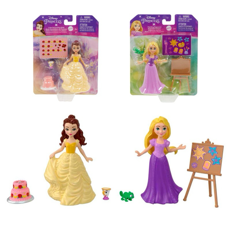 【TTS】迪士尼公主 迷你人偶配件組合 Disney Princess 美泰兒 MATTEL | 蝦皮購物