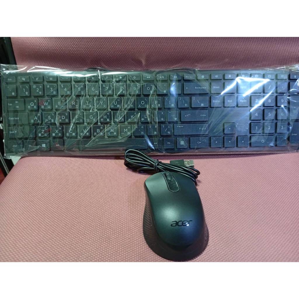 稀有經典款 品像佳 質感美型 宏碁acer KCBR21+MOLDUO USB有線 巧克力鍵盤滑鼠組 | 蝦皮購物