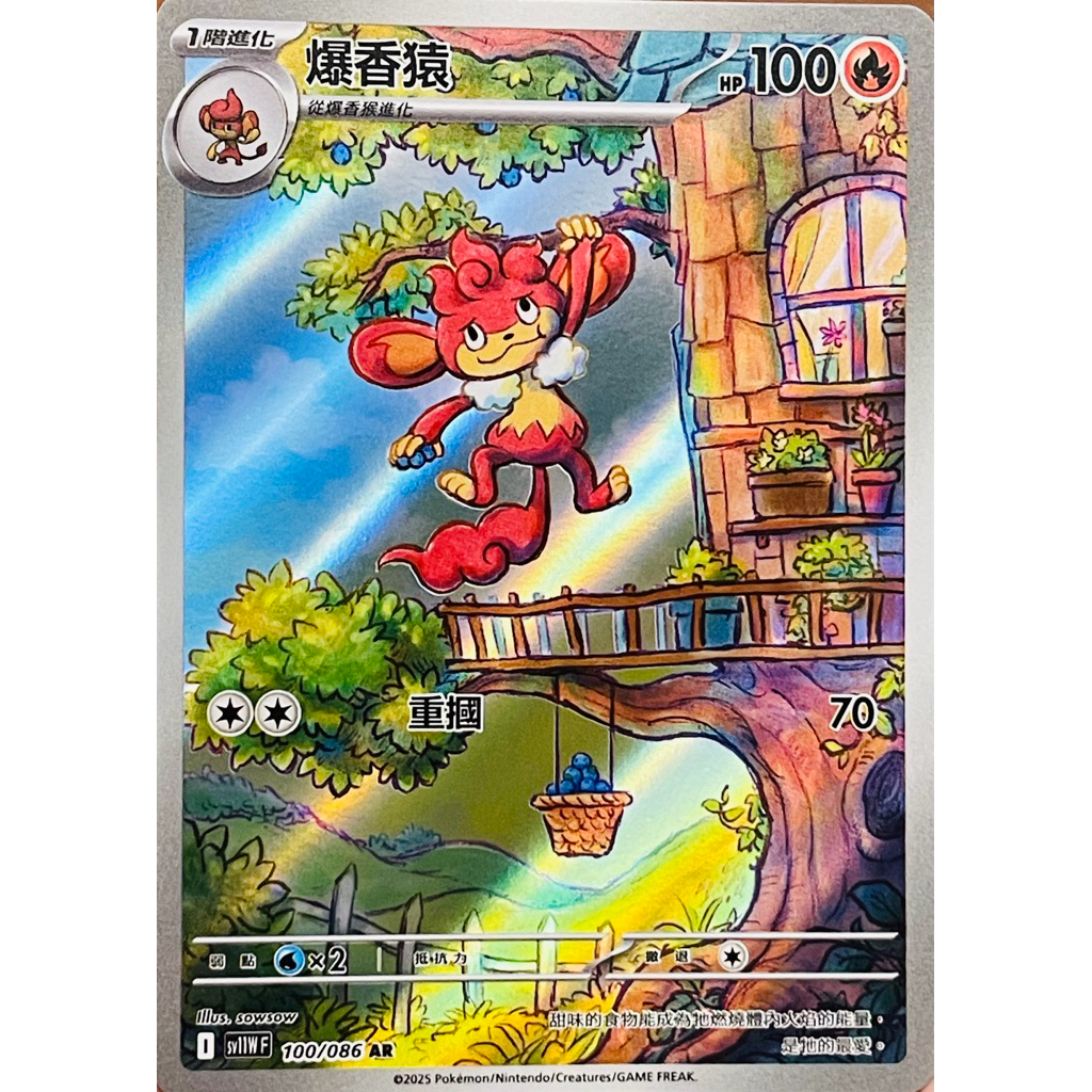 寶可夢卡牌 PTCG 純白閃焰 I sv11W F 附卡套 爆香猿AR 牌料 | 蝦皮購物