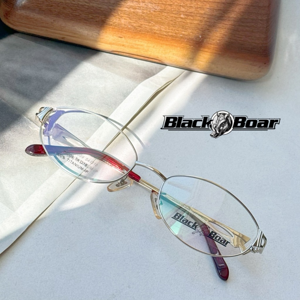 Black Boar 出清 】 純鈦｜金色｜全新原廠正品｜金屬圓框｜光學框｜出清｜T9009【唯光眼鏡】 | 蝦皮購物
