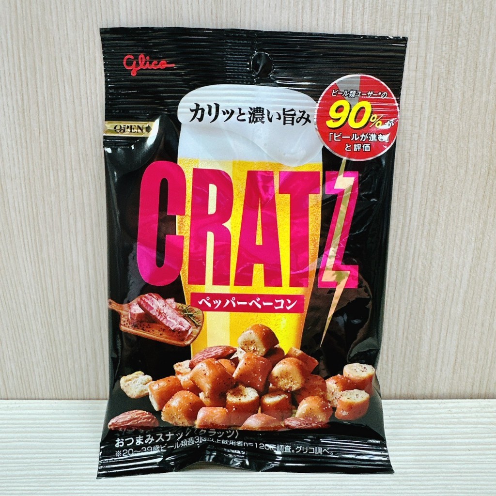 【潘蒂口袋屋】 快速出貨 格力高 Glico 固力果 CRATZ 卡滋脆餅 黑胡椒培根 毛豆 餅乾 | 蝦皮購物