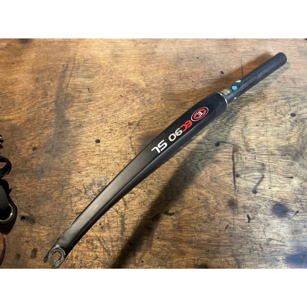 二手 Easton EC90 carbon road fork 1 1/8 碳纖維 前叉 fixed gear 公路車 | 蝦皮購物