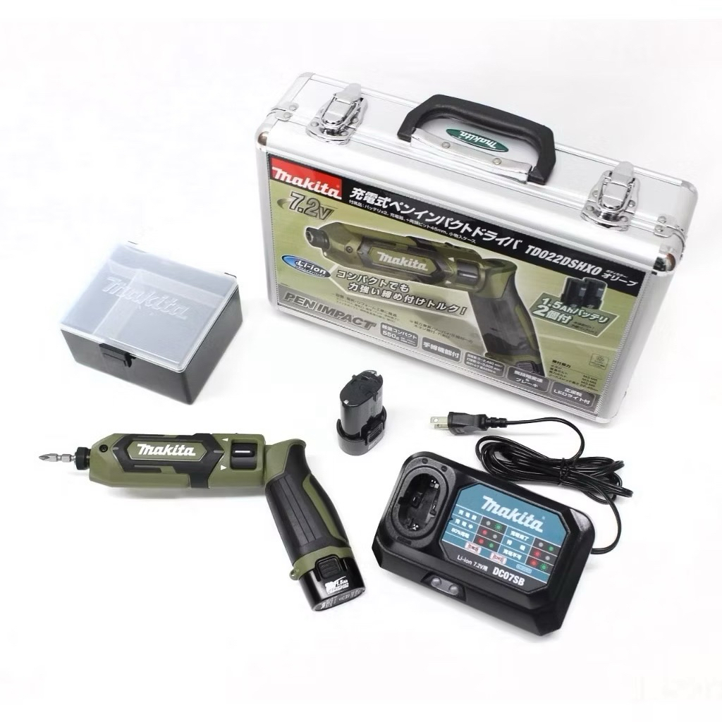 MAKITA 牧田 TD022 DZ 7.2V 衝擊起子機雙電組 日本島內機（軍綠色） | 蝦皮購物