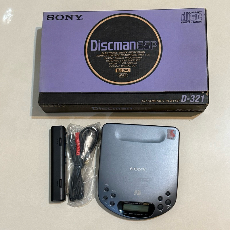 Sony Discman D-321 CD隨身聽 故障零件機 供維修替換用 | 蝦皮購物