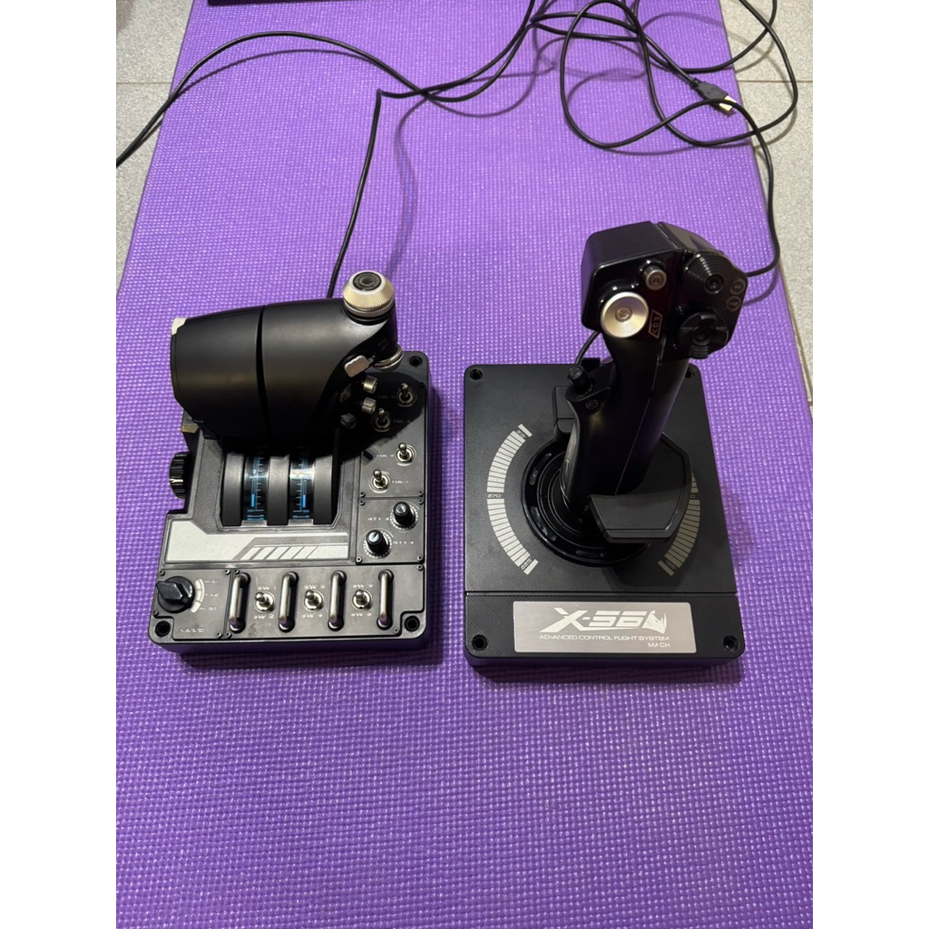 五分科技羅技賽鈦客X56 HOTAS RGB模擬飛行游戲搖桿油門控制器 | 蝦皮購物