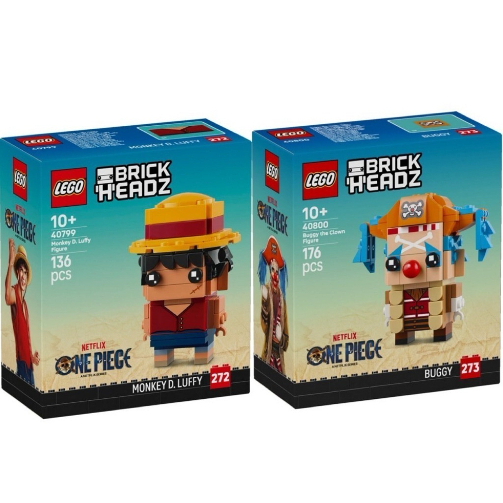 《蘇大樂高》LEGO 40799 40800 航海王 草帽魯夫 小丑巴奇 大頭（全新） | 蝦皮購物