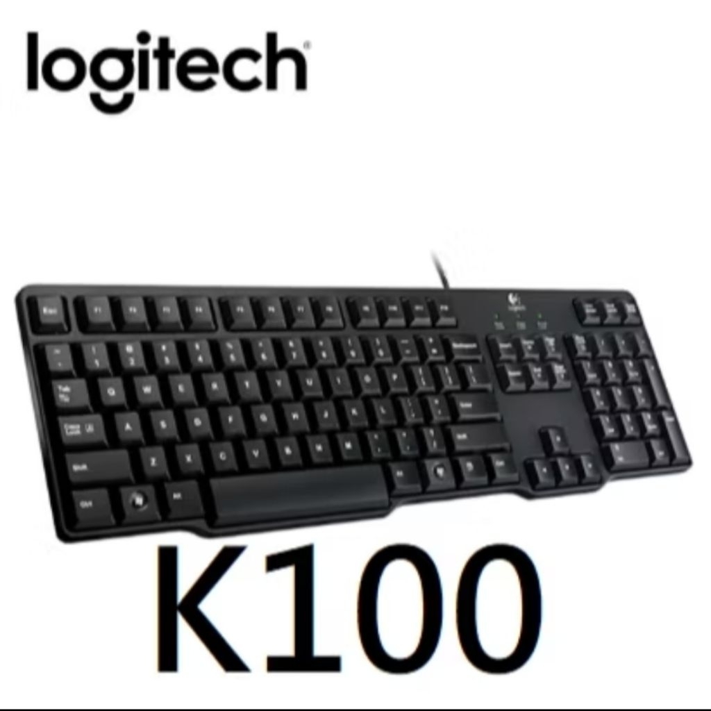 九成新/Logitech 羅技K100 PS/2經典有線鍵盤 | 蝦皮購物