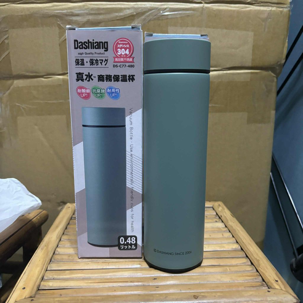 《現貨》Dashiang 真空商務保溫杯450mL 保溫瓶 304不鏽鋼 真空保溫杯 DS-C77-480GN（暮光綠） | 蝦皮購物