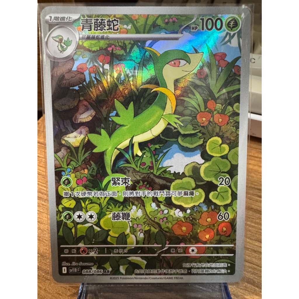 [元氣滿屋] PTCG 中文版 漆黑伏特 青藤蛇 sv11BF 088/086 AR | 蝦皮購物