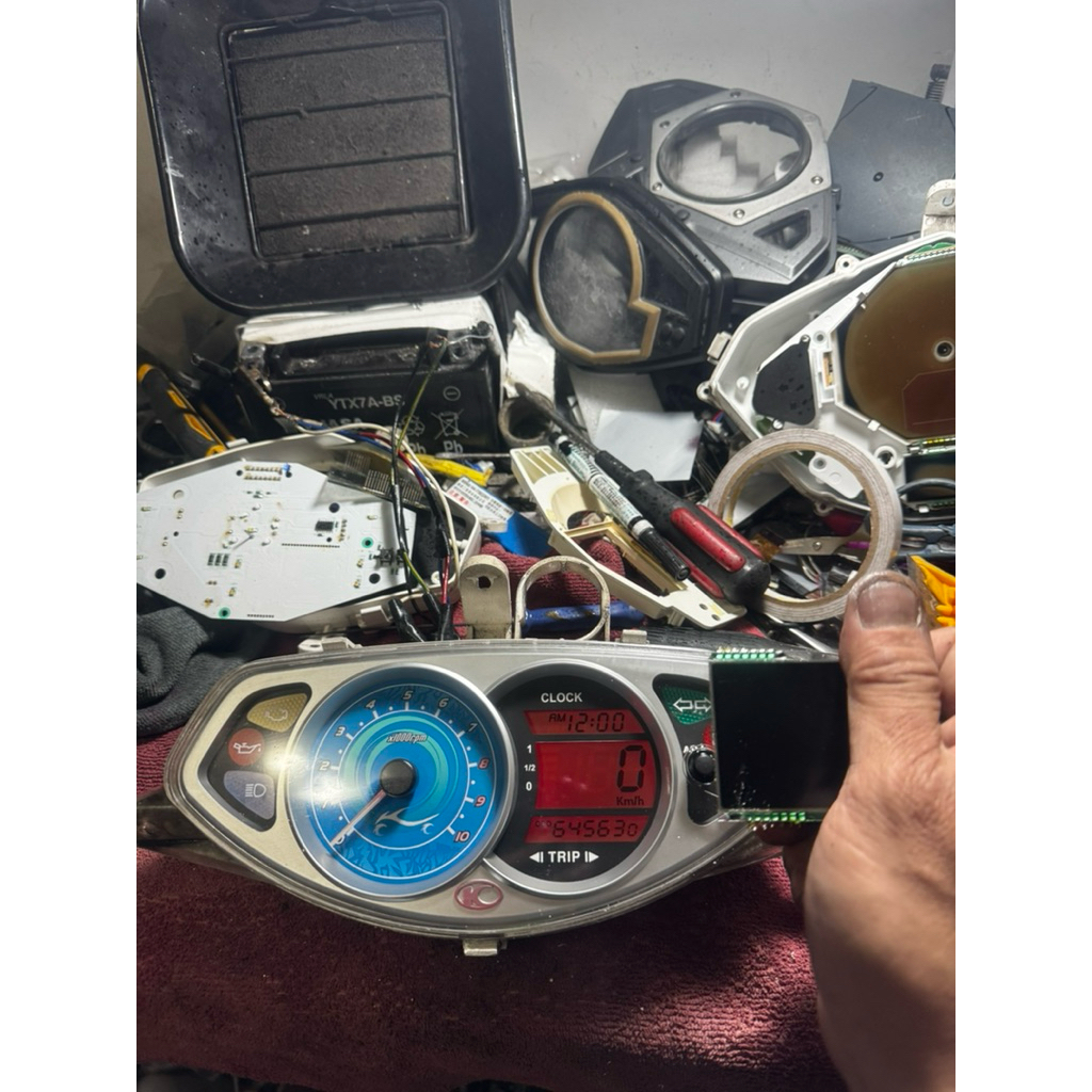 桃園中古機車儀錶，光陽VP 125 中古噴射版液晶路碼表，液晶儀錶錶 | 蝦皮購物