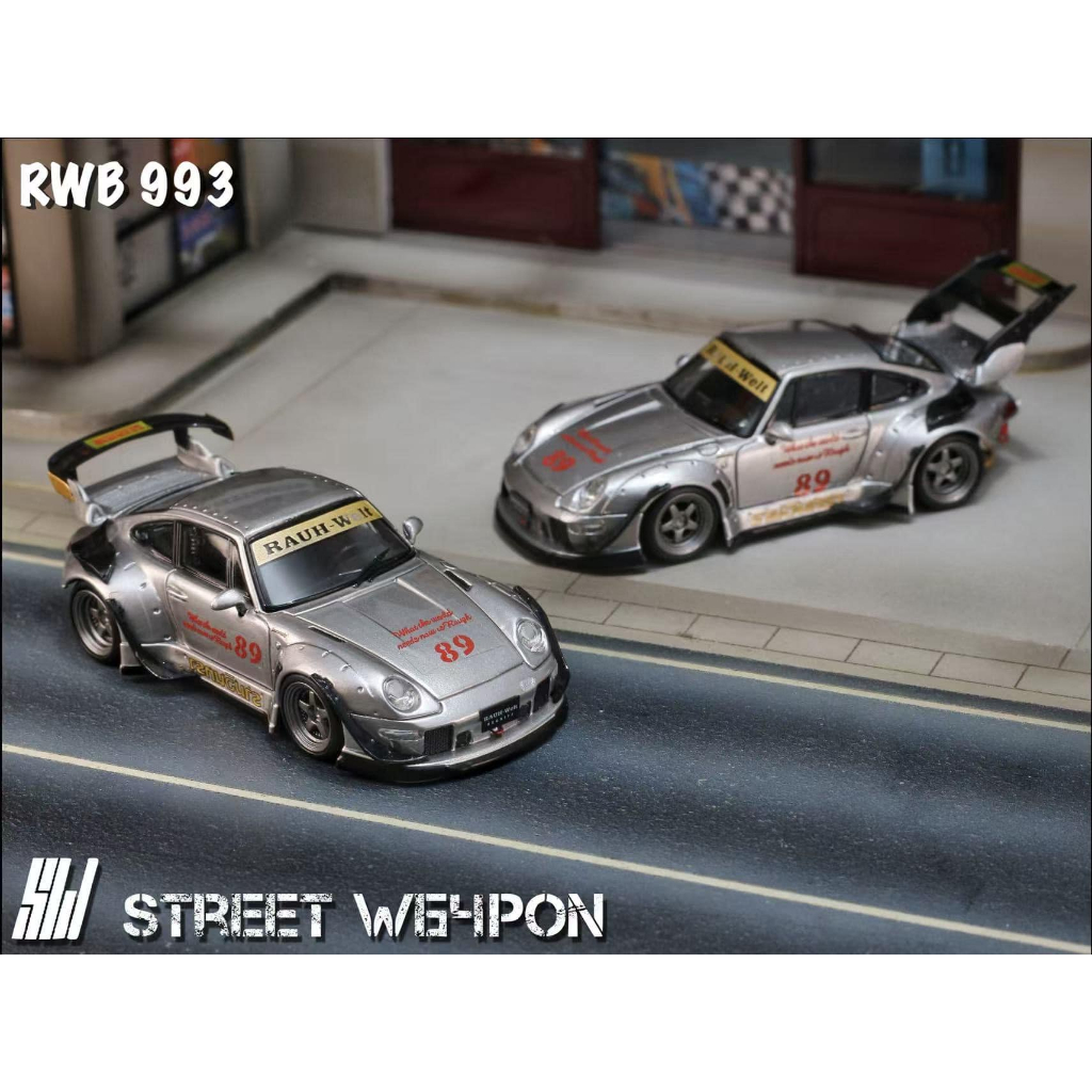 SW 1:64 RWB 993 Heavenly 模型 寬體爆改911 Rotana 變色龍 大尾翼 巨大鴨尾 ARMY | 蝦皮購物