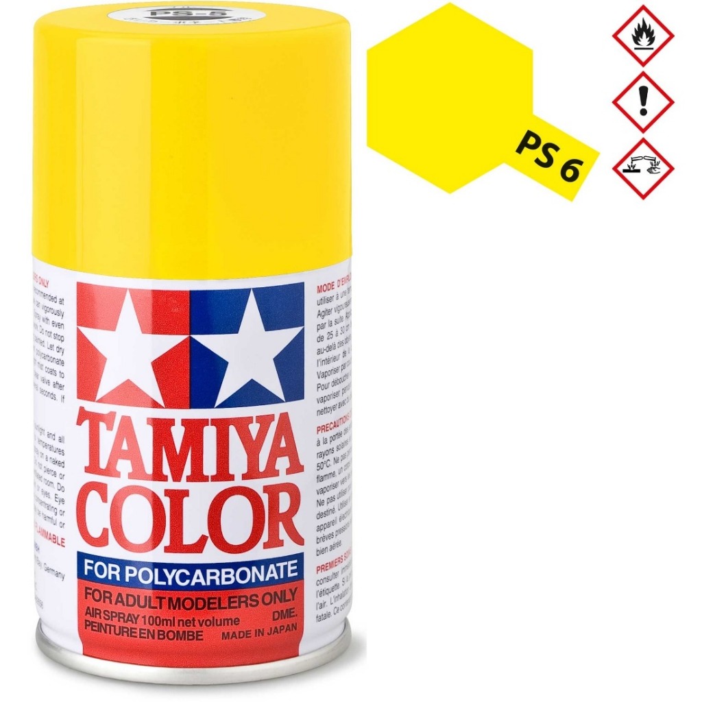 高達 TAMIYA PS6 PS-6 黃色透明車殼噴漆 | 蝦皮購物