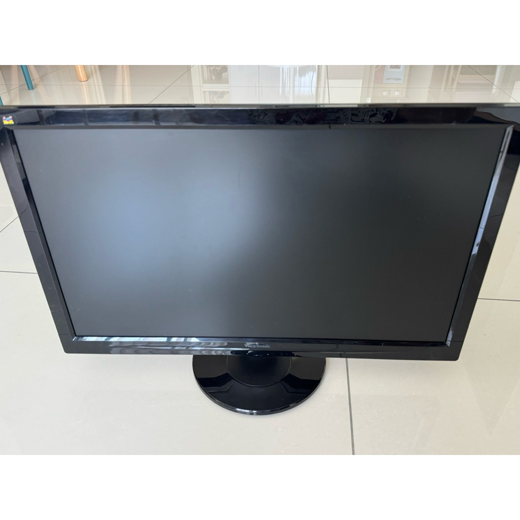 二手 優派 ViewSonic VA2446M-LED 24吋螢幕 1080P DVI VGA 內建喇叭 支援音訊輸入 | 蝦皮購物