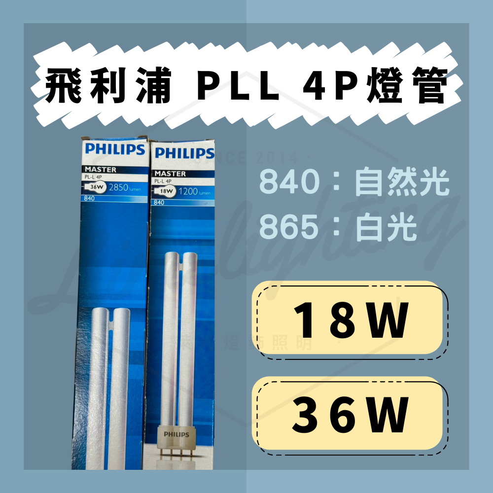 PHILIPS 飛利浦 PL-L 4P 18W 36W 865 840 燈管 | 蝦皮購物