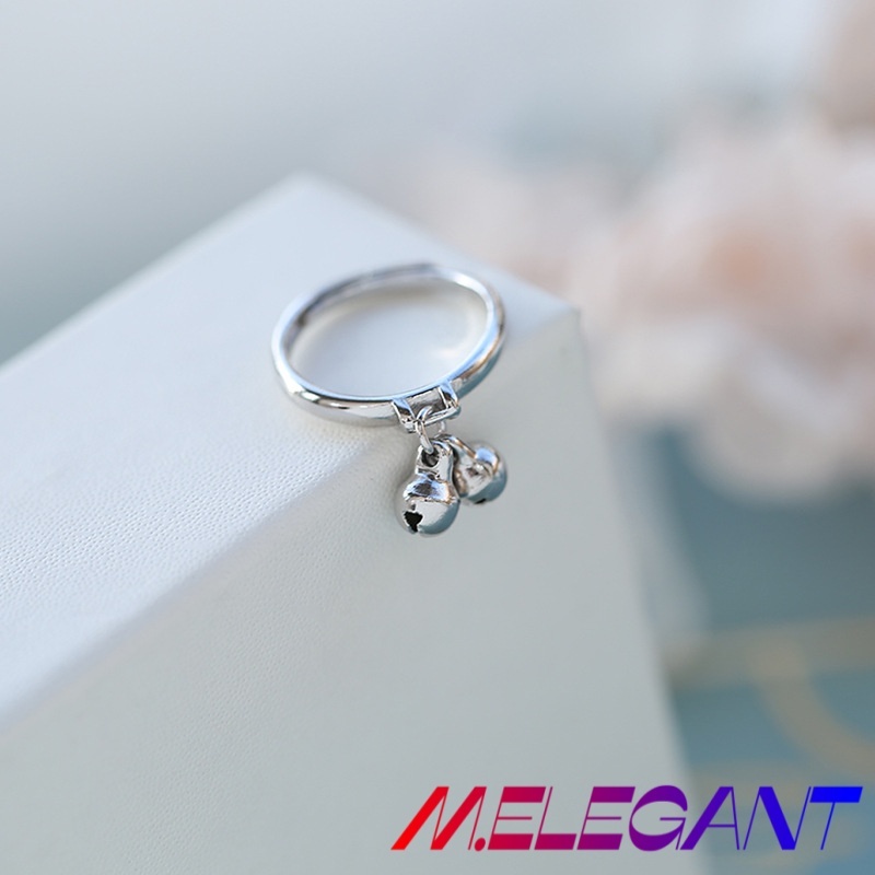 M.e.【24H出貨】韓版S925鈴鐺戒指 閨蜜戒指 可調節戒指 | 蝦皮購物