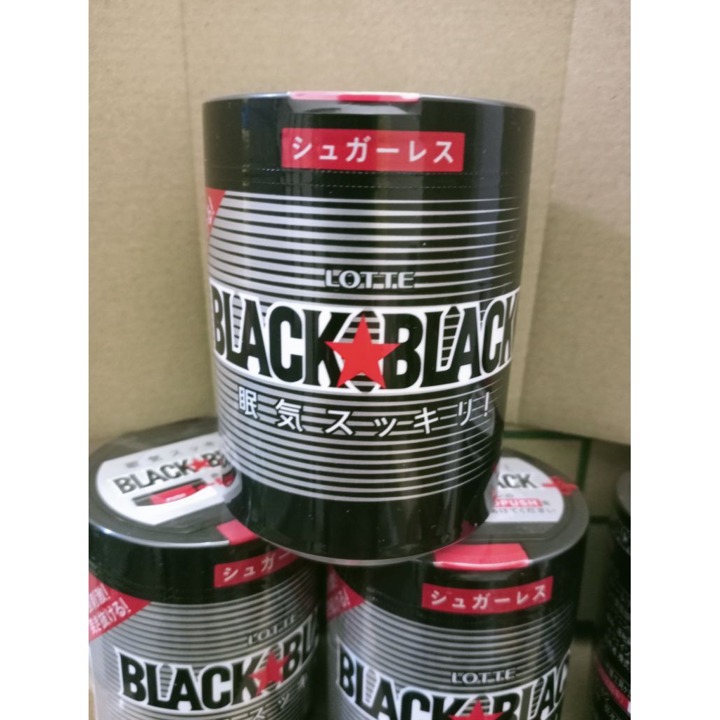 日本Lotte 樂天 Blackblack 眠氣覺醒口香糖133g | 蝦皮購物
