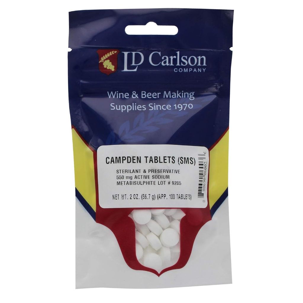 【LD Carlson】去氯錠 殺菌抗氧化 100錠原裝 釀造 釀酒 消除雜菌 Campden tablets | 蝦皮購物