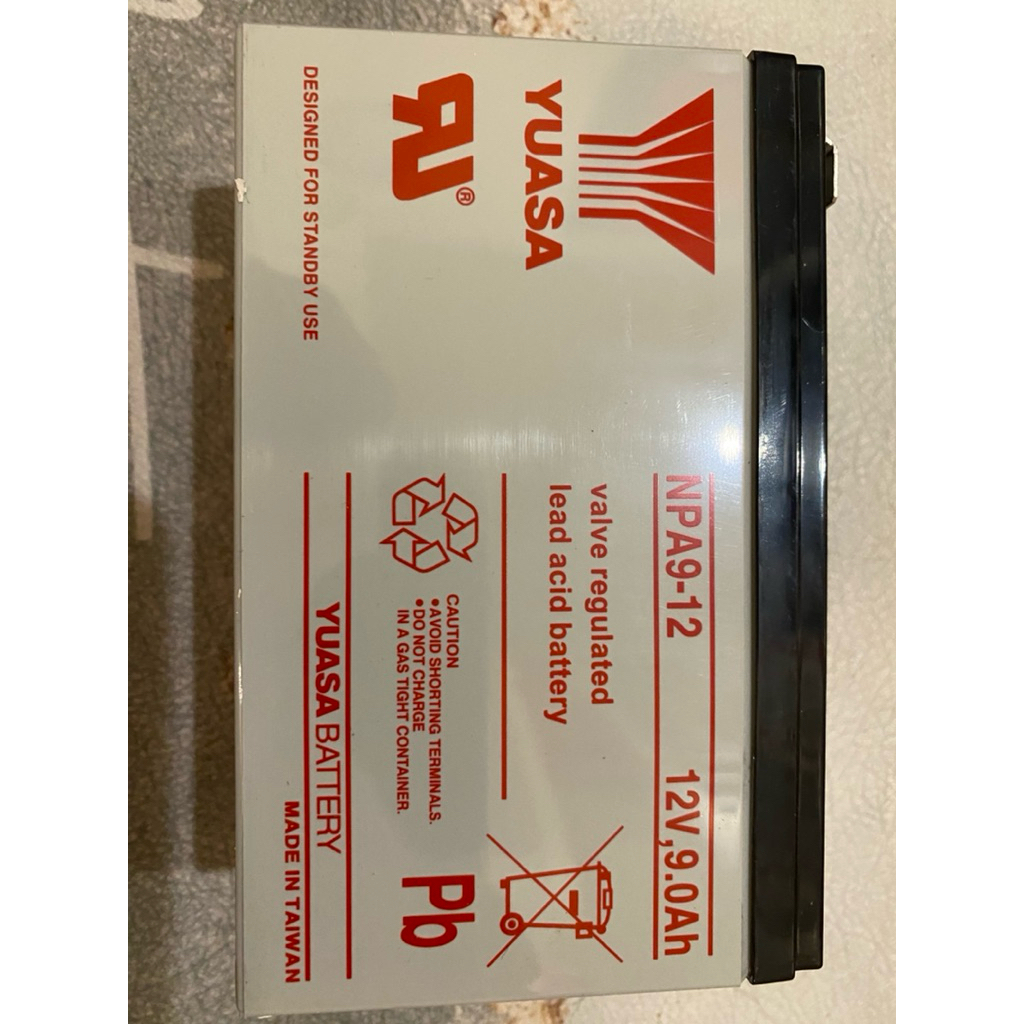 2025/06月 「全新」 湯淺 YUASA NPA9-12 12V 9Ah 長壽命電池 UPS 不斷電系統 | 蝦皮購物