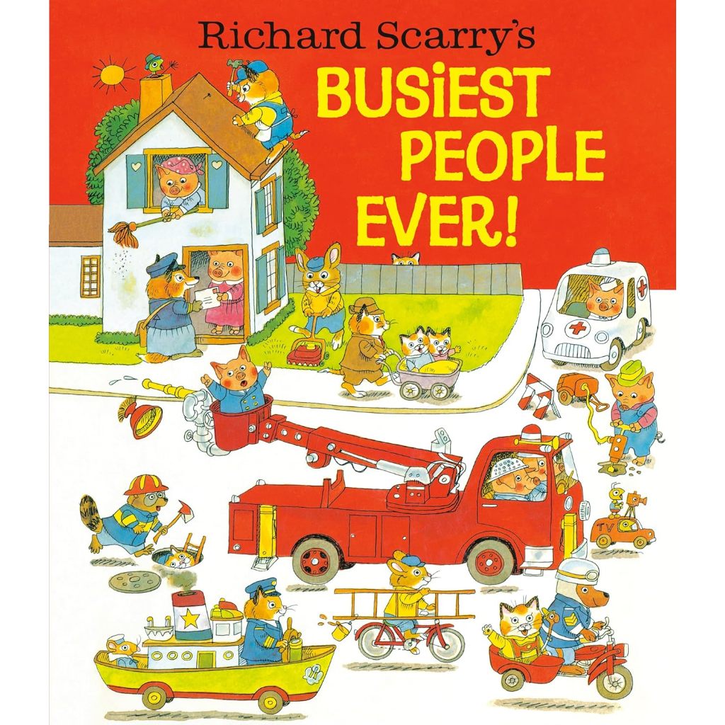 Richard Scarry’s Busiest People Ever! 超級大忙人 ( 平裝書) | 蝦皮購物
