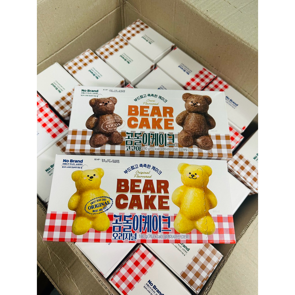 現貨 韓國🇰🇷NO BRAND 小熊造型蛋糕 奶油 巧克力10入180g NO BRAND 小熊蛋糕 韓國點心 零食 | 蝦皮購物