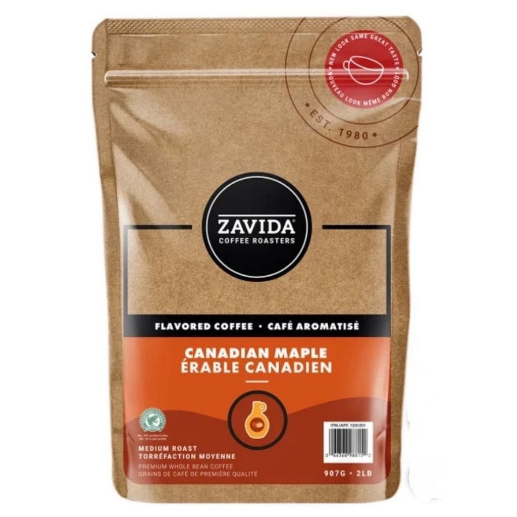 代購新到貨特價-加拿大ZAVIDA 中度烘培楓糖 口味咖啡豆 907g，到期日2026.6 | 蝦皮購物