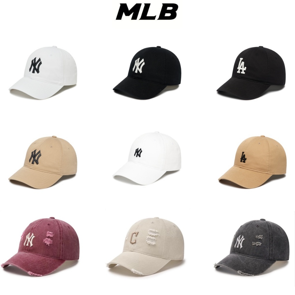 MLB 棒球帽 可調式 軟頂 老帽 運動休閒 鴨舌帽 遮陽帽 小標 大標 男女同款 戶外休閒 CP77/CP66 附禮袋 | 蝦皮購物