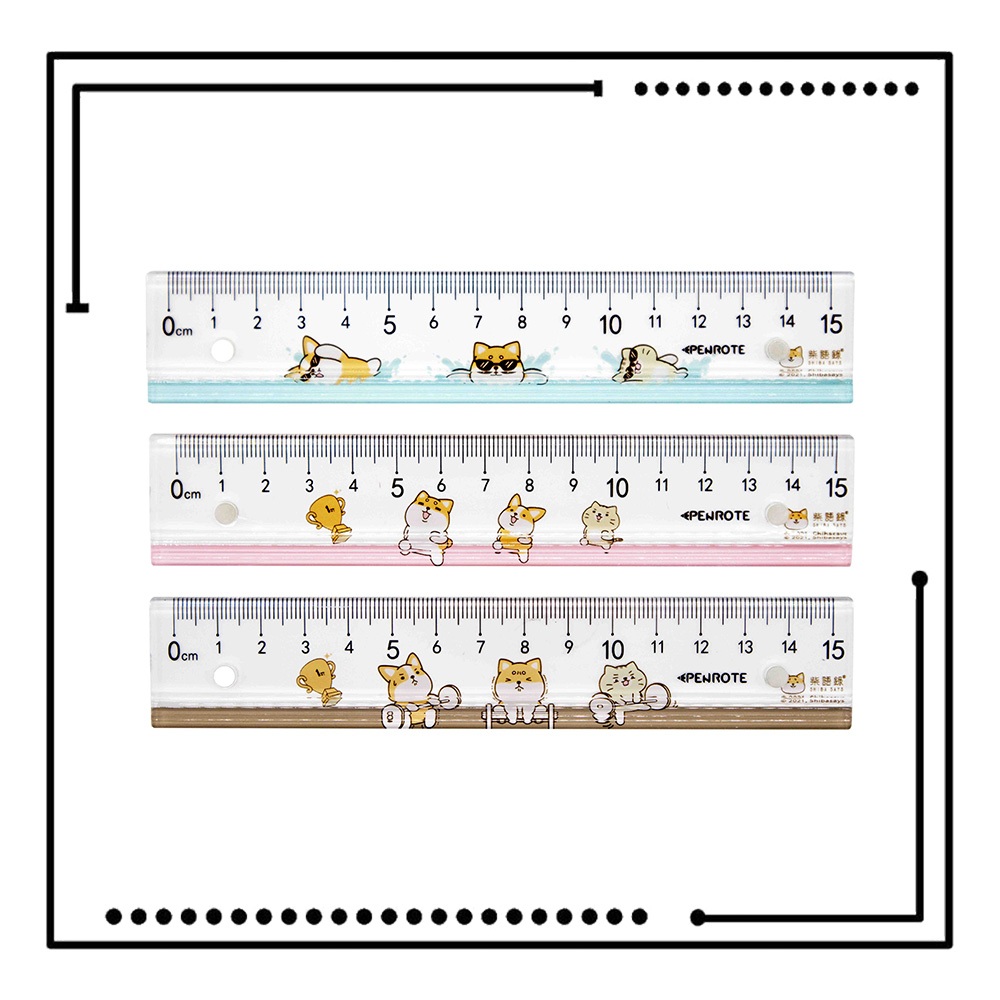 筆樂PENROTE★柴語錄【正版"獨家"授權】15cm防滑尺/直尺/DTD5180 | 蝦皮購物