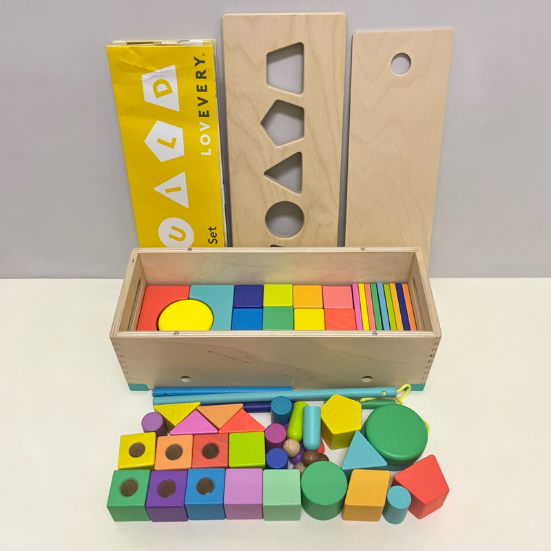 二手 美國 LOVEVERY The Block Set 積木組 開放式玩具 | 蝦皮購物