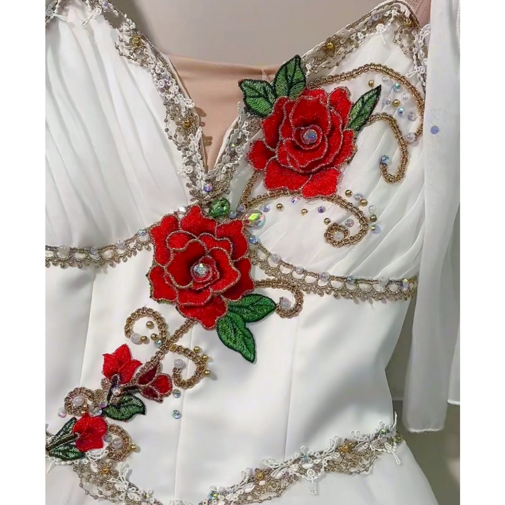 《iAsa愛莎の》手作材料 立體牡丹花朵刺繡花片花貼diy古裝婚紗服家居家芭蕾舞衣裝飾輔丁 | 蝦皮購物