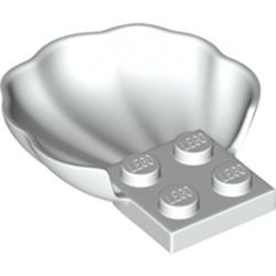 磚家 LEGO 樂高 白色 動物 Animal Clam Scallop Shell 蛤蜊 扇貝殼 18970 | 蝦皮購物