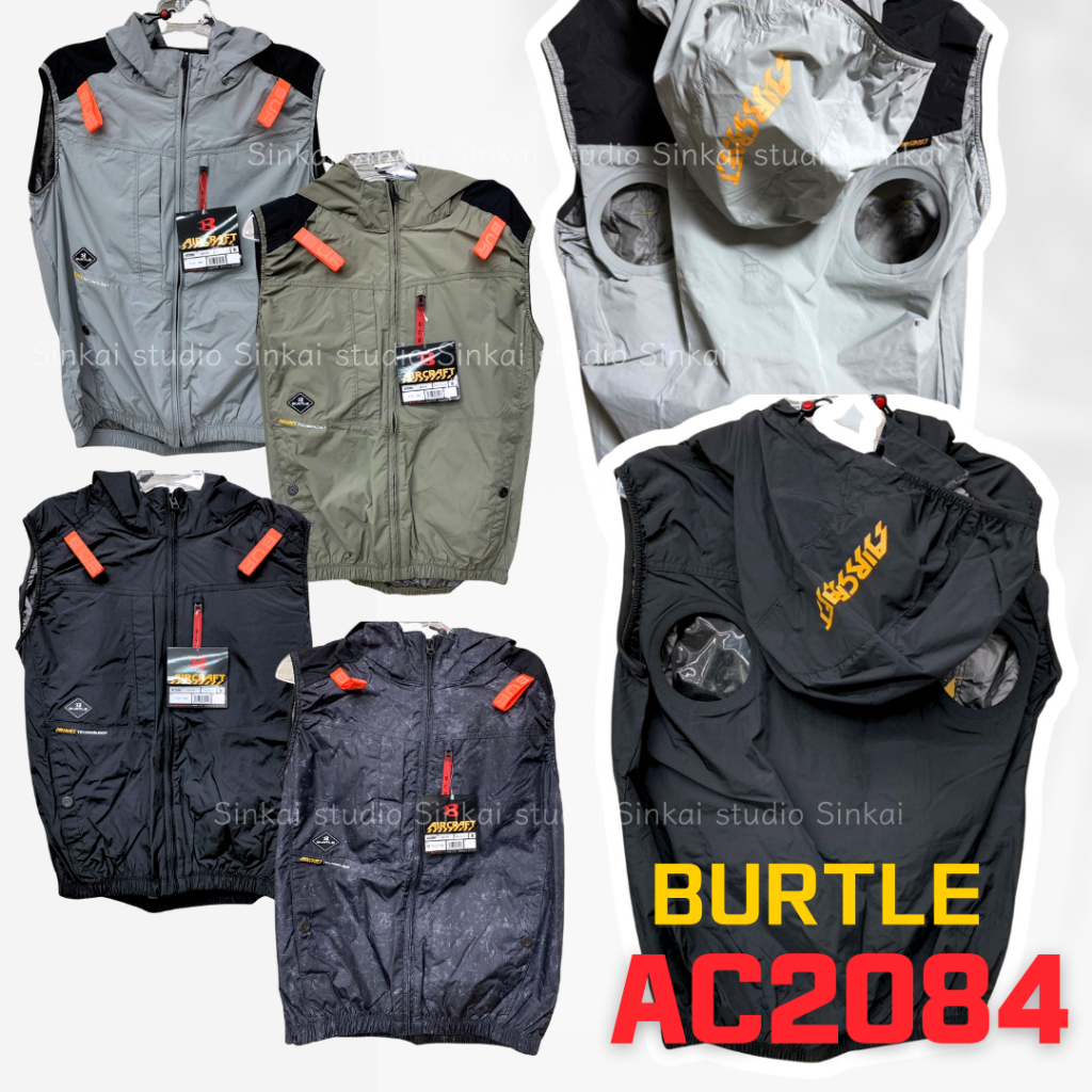 【台灣現貨】 實拍 AC2084 2025SS BURTLE 男女通用 空調工作服 僅背心（無風扇） 日本代購 | 蝦皮購物