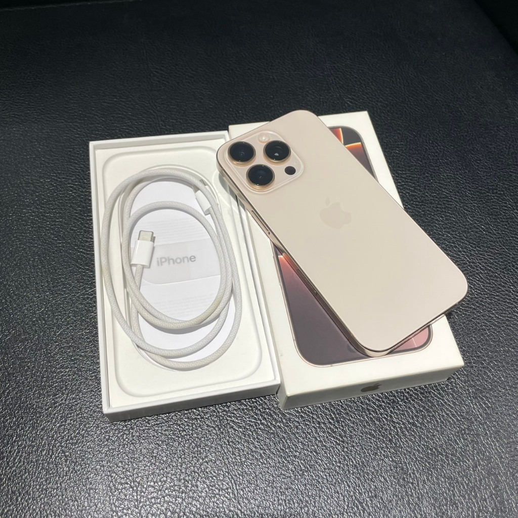 apple iphone 16 pro 256g 沙漠金 電池健康度92% 保固至2025/10/1 i16pro | 蝦皮購物