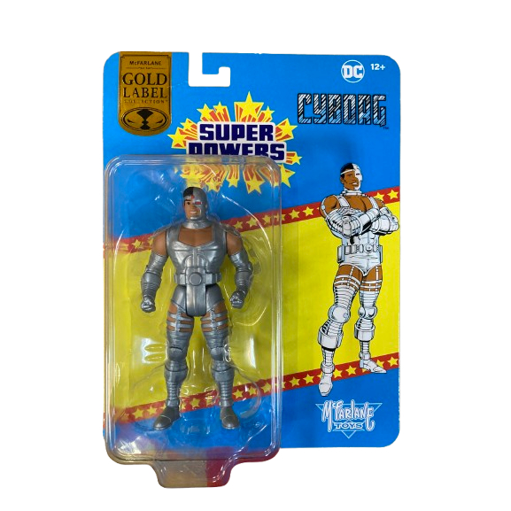 全新現貨 麥法蘭 DC Direct 鋼骨 CYBORG 復古吊卡 5吋可動 Super Powers #62 金標 | 蝦皮購物