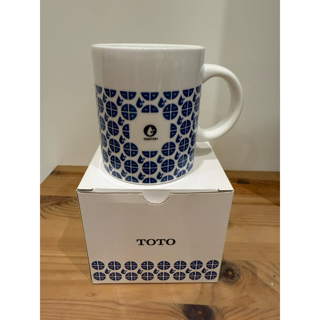 全新品 TOTO 品牌 質感 陶瓷造型馬克杯 EWATER+ 口徑8公分 高10公分 容量300cc | 蝦皮購物