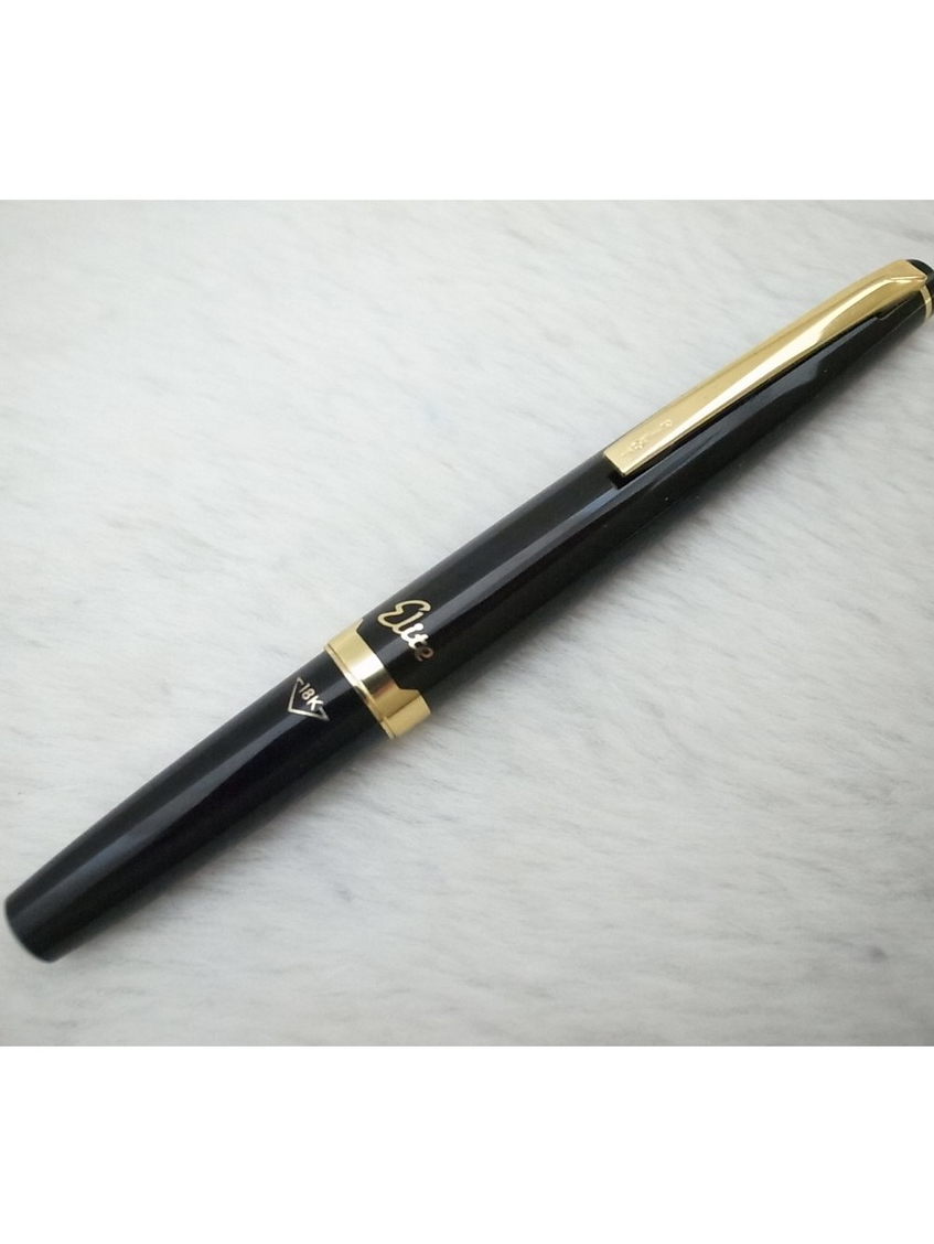 B408-1970s 百樂 日本製 elite 短鋼筆 18k 極細尖(8成新) | 蝦皮購物