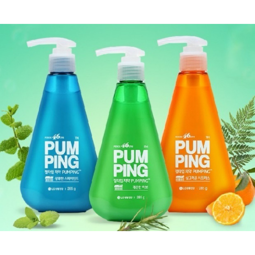 韓國 LG PUM PING 按壓式牙膏 285g | 蝦皮購物