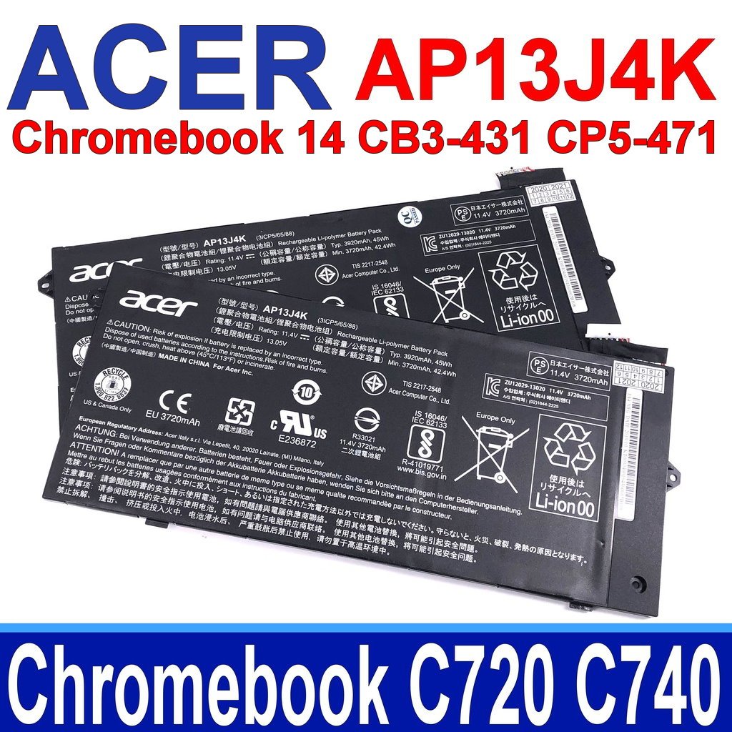 ACER AP13J3K AP13J4K 原廠電池 AP13J7K Chromebook C720 C720P C740 | 蝦皮購物