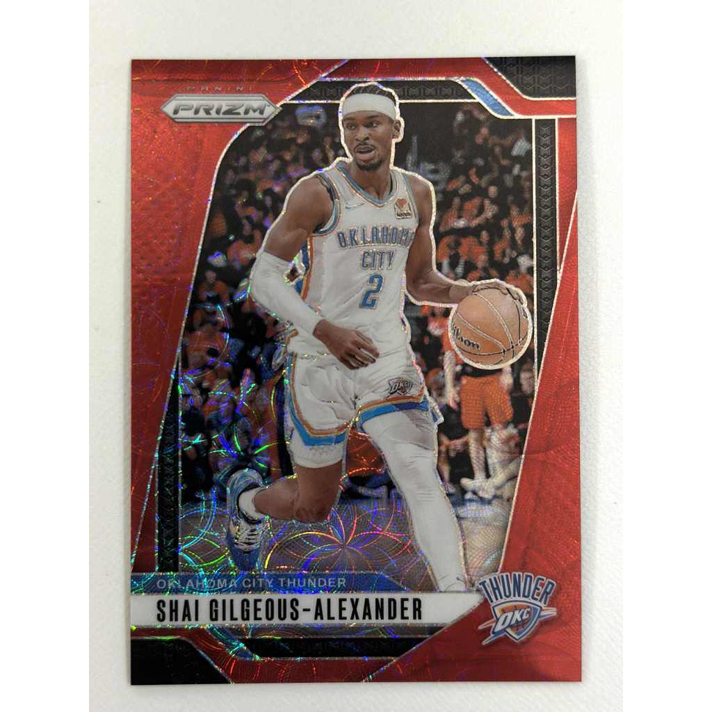2024-25 PANINI PRIZM SGA SHAI GILGEOUS-ALEXANDER 紅圈圈亮 雷霆 球員卡 | 蝦皮購物