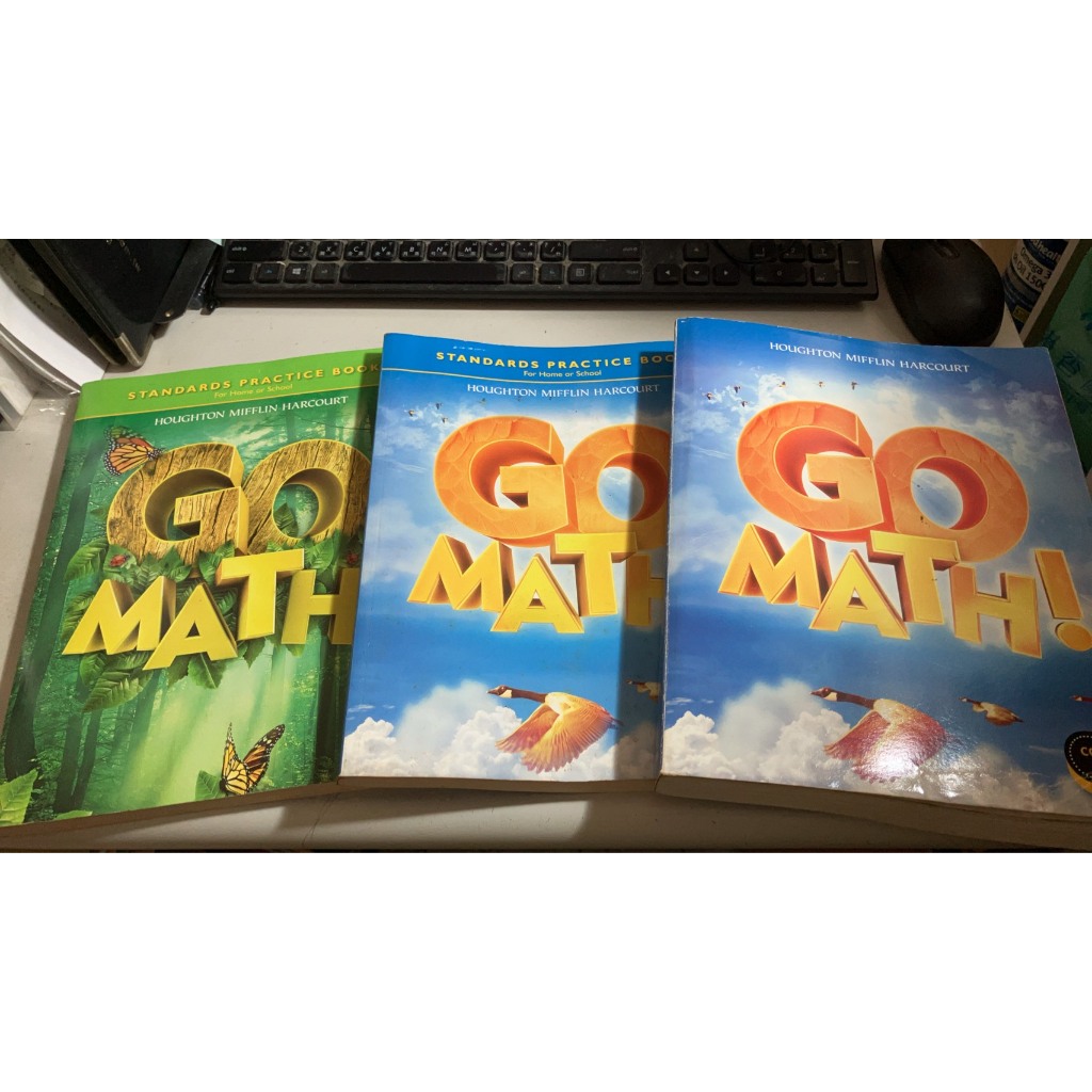 H1-1《好書321KB康》【參考書】Houghton Mifflin Harcourt Go MATH 3本-內劃記 | 蝦皮購物