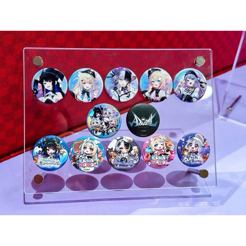 確認款 hololive Advent X 壽司郎 胸章 插卡 Bijou Fuwa Moco Nerissa | 蝦皮購物