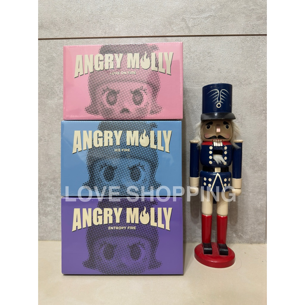 「現貨」實體店鋪正版pop mart泡泡瑪特angry Molly愛火love on fire冰火ice fire熵火 | 蝦皮購物