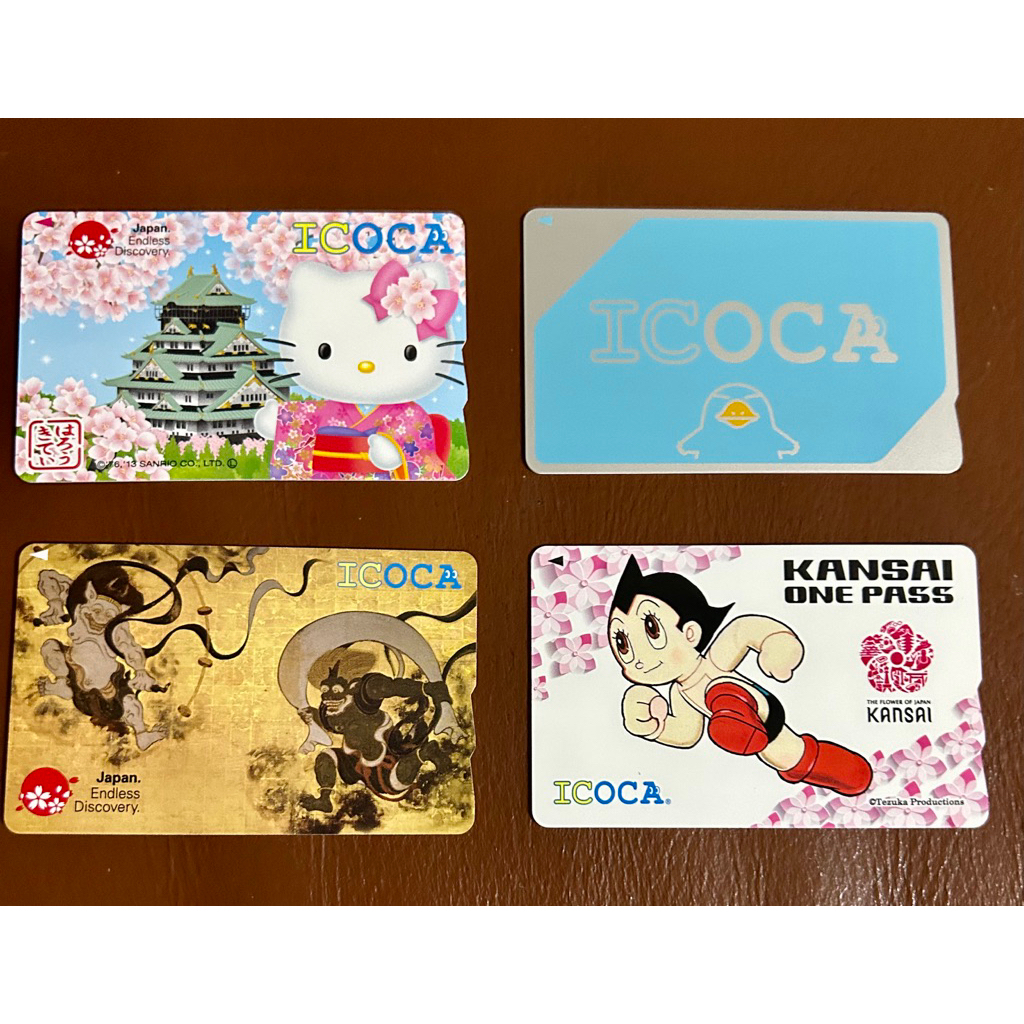 日本限定ICOCA 原子小金剛/Hello kitty/鴨嘴獸/風神雷神電車交通卡 | 蝦皮購物