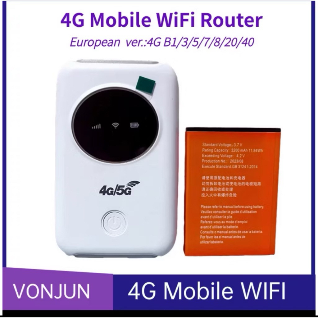 4G Mobile Rorter.. wif分享器 器 無線熱點 4G 3200MA電池 插卡路由器 隨身WIFI... | 蝦皮購物