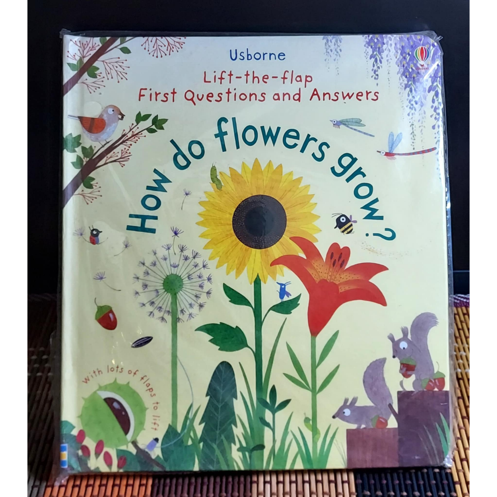Lift-the-Flap First Q&A how do flowers grow? 硬頁書 | 蝦皮購物