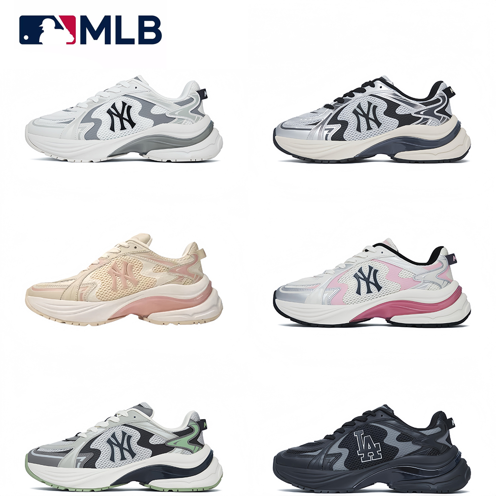 日本代購 MLB New York Yankees Curve Runner 舒適百搭 增高鞋 老爹鞋 MLB運動鞋 | 蝦皮購物