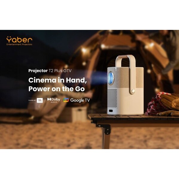旗艦款 金沙 YABER T2 PLUS GTV 攜帶 隨身投影機 含電視棒內建電池 16W喇叭 露營劇院【四張犁電玩】 | 蝦皮購物