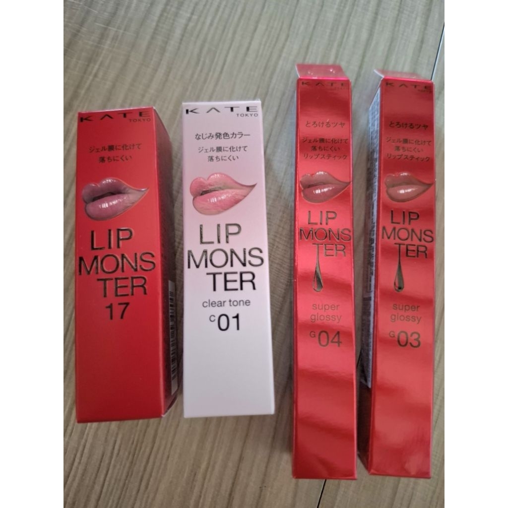 KATE 凱婷 怪獸級持色唇膏 (獨家技術持久不沾)17神秘玫瑰園/C01晶焰怪獸/水光G03 99.9°C/水光G04 | 蝦皮購物