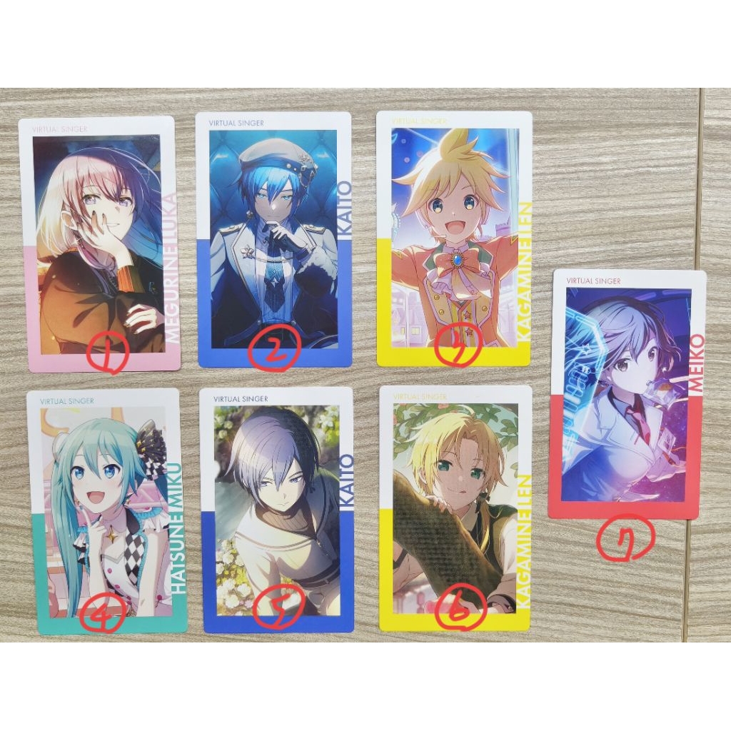 [世界計畫出清]單張epick V家 Kaito 鏡音連 巡音流歌 咩口 初音未來 | 蝦皮購物